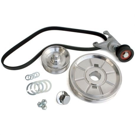 CB Serpentine Belt System with O.E. Style Pulley - Polished - Rod ...